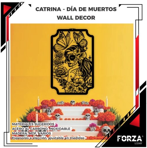 CATRINA-WALL DECOR DIA DE MUERTOS – Vectors Forza